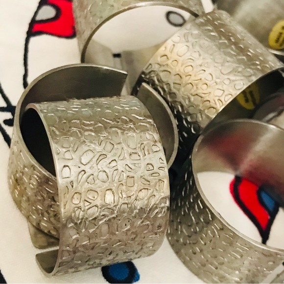 Source Unknown | Dining | Mcm Unique Etch Design Luxe Brutalist Hong Kong Pewter Napkin Holder ...